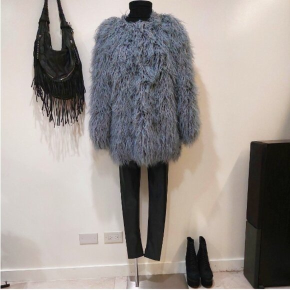 Yoli Rapp | Jackets & Coats | Boho Chicvtg 7s Vibe Gorg Faux Mongolian ...